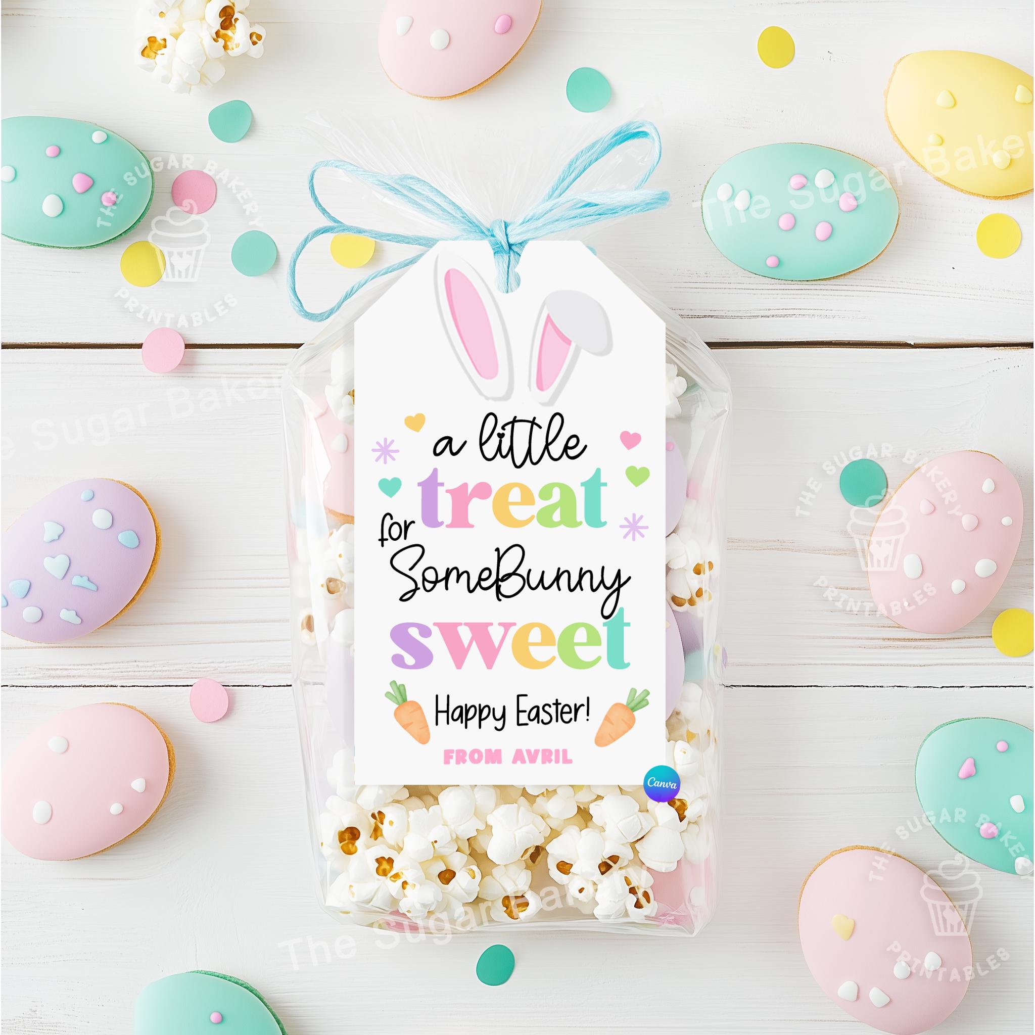 Editable Easter Gift Tag, Easter Classroom Favor Tags for Teacher Kids ...