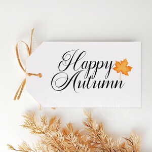 Happy Autumn Gift Tags, Happy FALL Cookie TAGS, Printable Autumn Treat ...