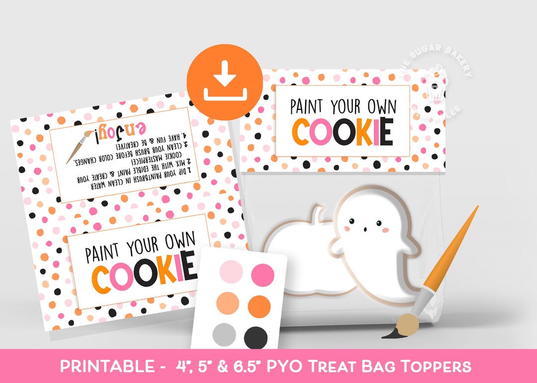 PYO Halloween Bag Topper PYO Halloween Cookies Bag Topper, Pyo ...