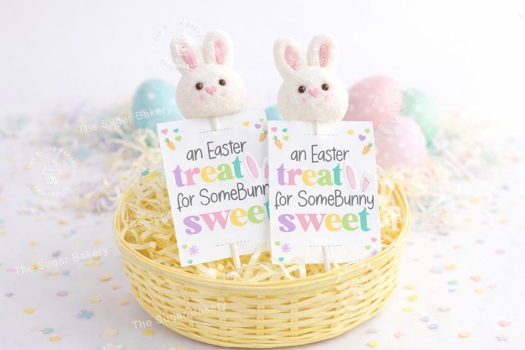 Printable Easter Lollipop Holder, an Easter Treat for Somebunny Sweet ...