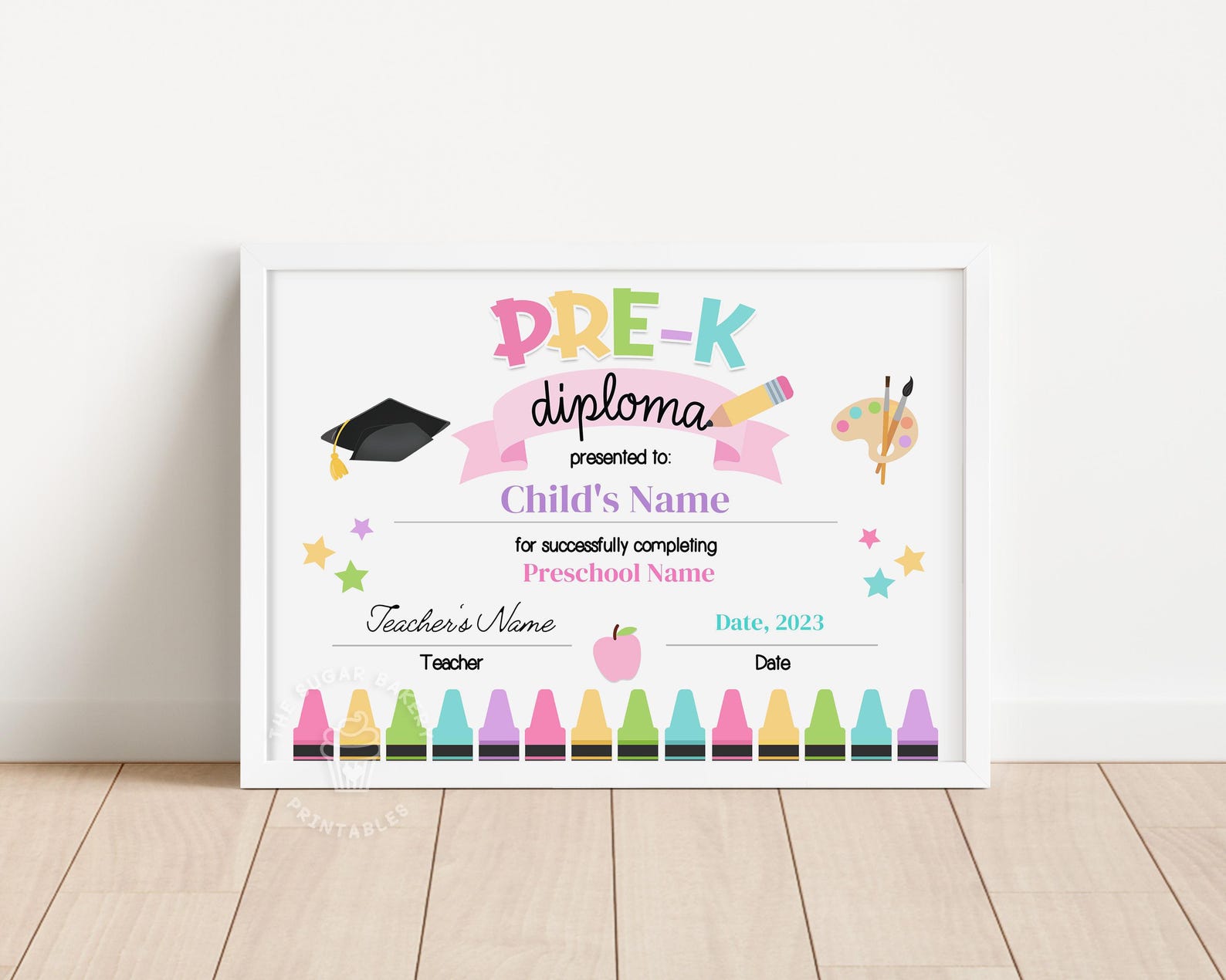 Editable Pre-k Diploma, Pre-k Graduation Diploma, PRE-K Graduation ...