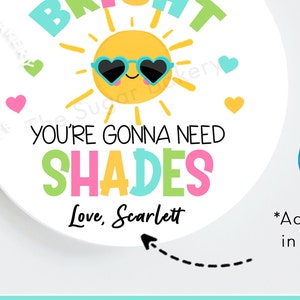 End of the Year Sunglasses GIFT TAGS, Your Future is so Bright You're ...