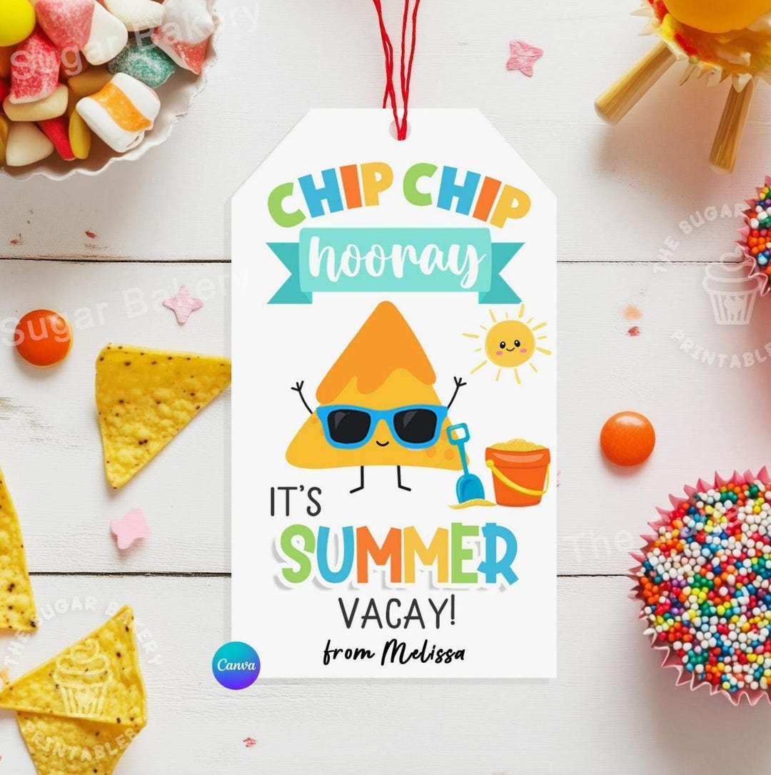 End of Year Student Gift Tags CHIP CHIP Hooray Tag Gifts for STUDENTS ...