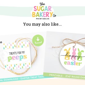 EASTER BUNNY BAIT Food Printable Tags Easter Treat Bag for Kids Easter ...