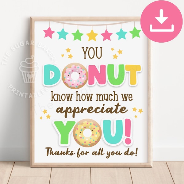 Donut Thank You - Etsy