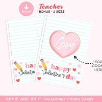 Printable Valentines Day Cookie Tag 2.5” X 2.5” - I Tolerate You ...
