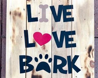 Live love bark | Etsy
