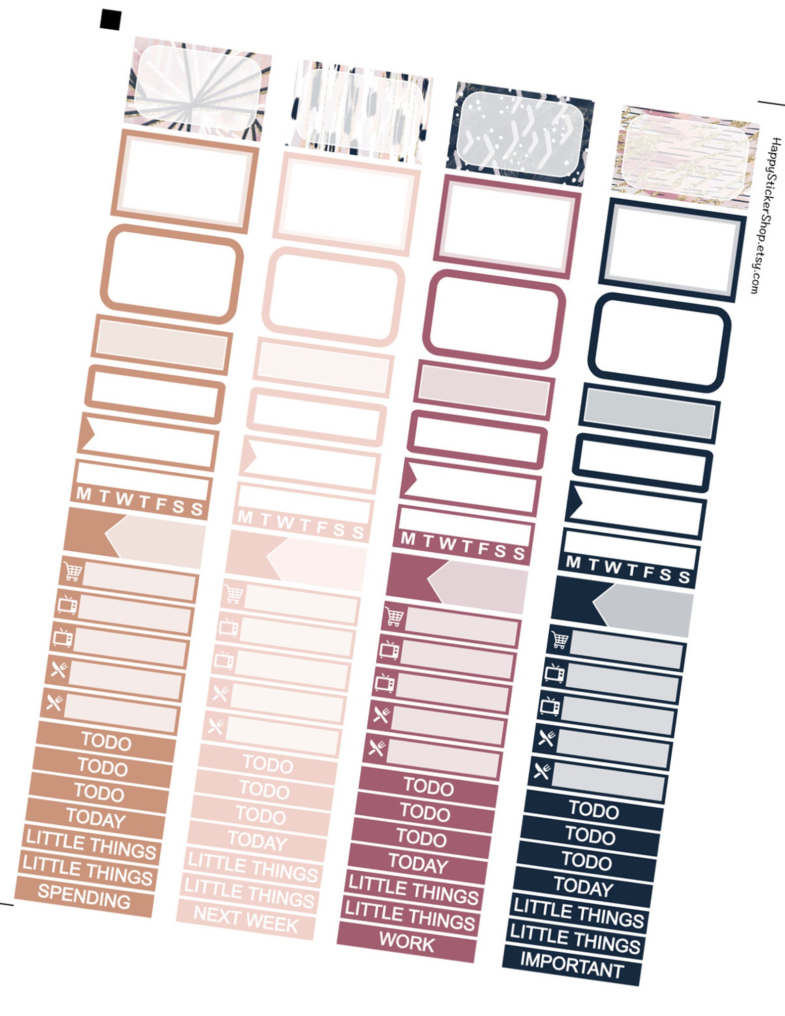 Travel Planner Stickers, Printable, Vacation, Erin Condren, Silhouette ...