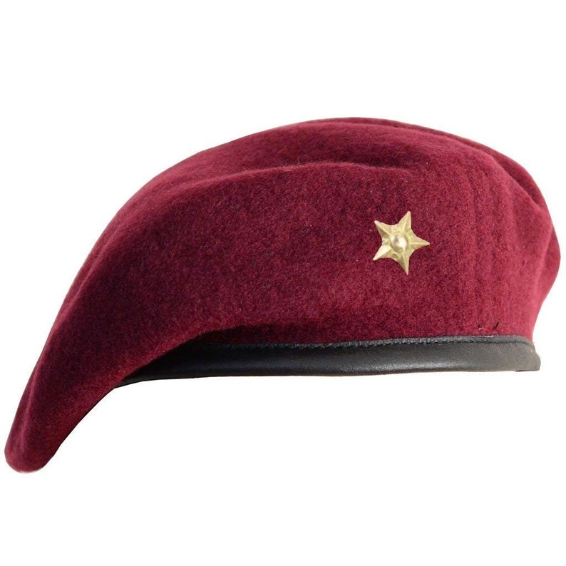 Men Woman Metal Golden Mix Wool Army Artist Hat Cap Beret - Etsy