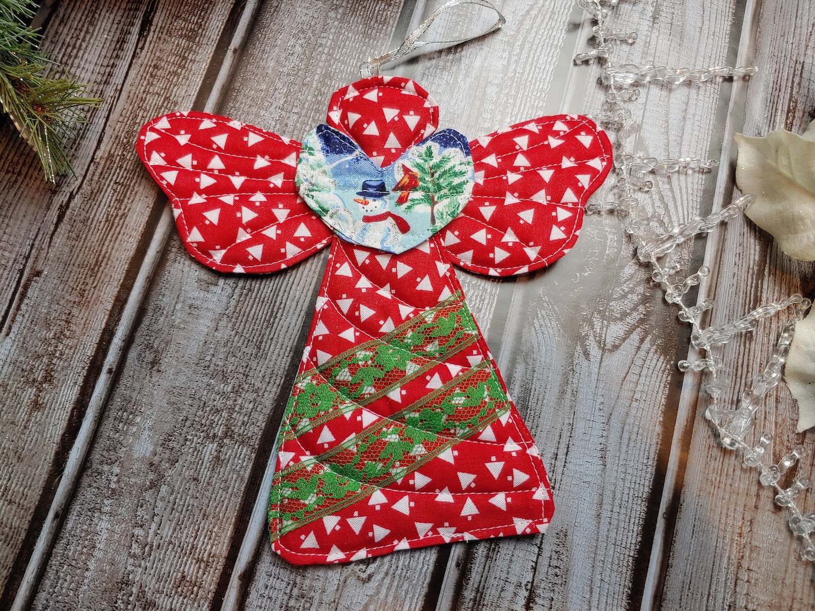 Lovely Quilted Christmas Angel Ornaments - Etsy