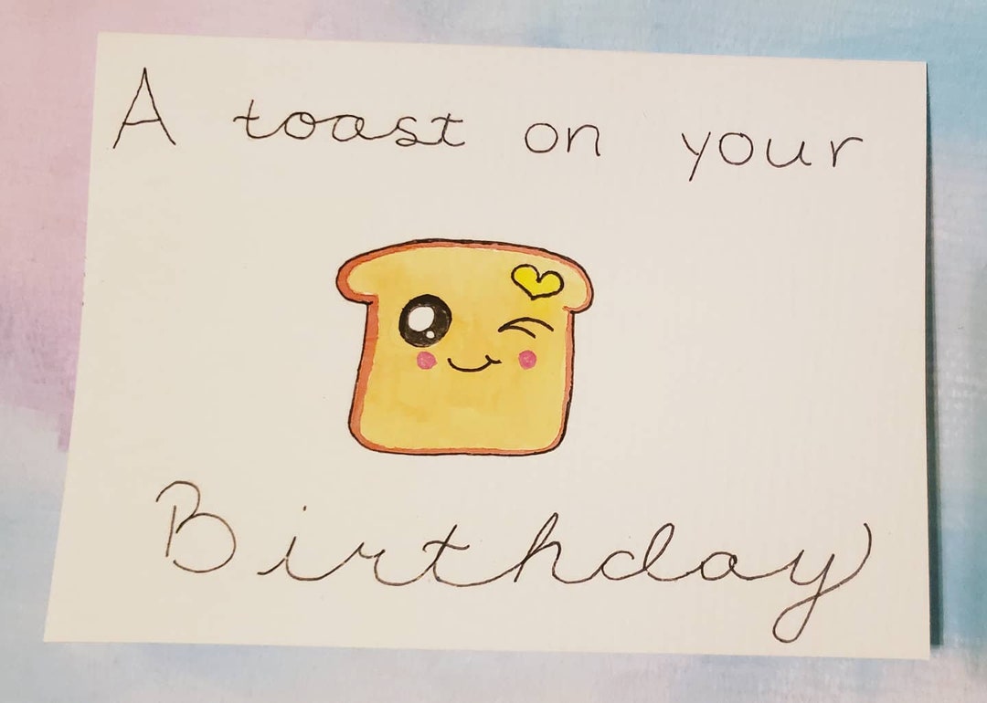 Birthday Toast Card - Etsy