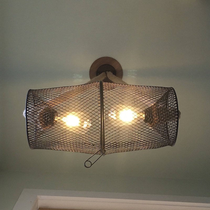 Black Rope Pendant Light - Etsy