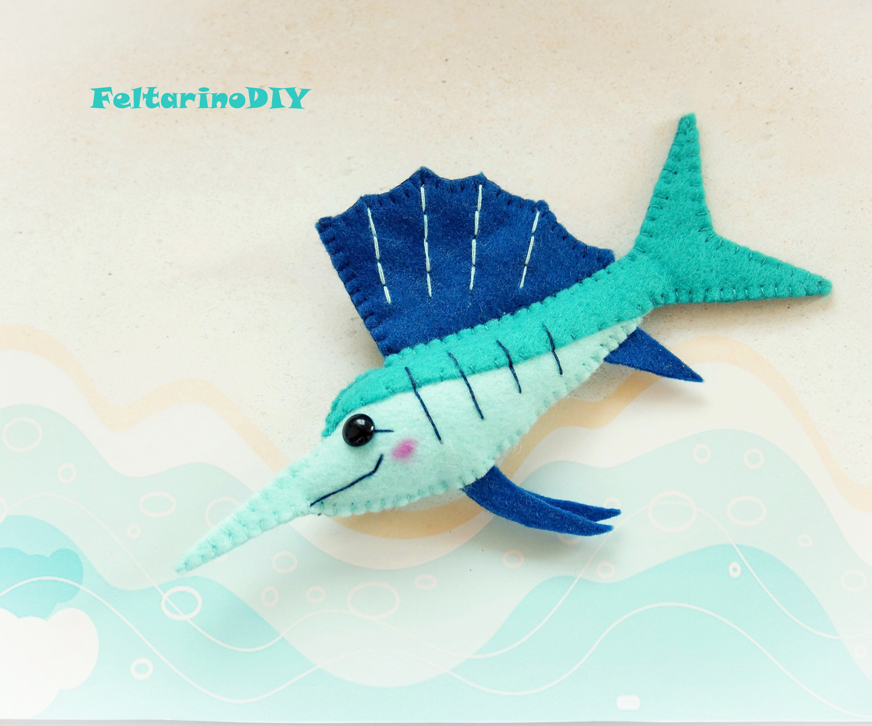 Felt Fish Pattern Felt Animal Pattern Felt Toy Pattern Felt | Etsy