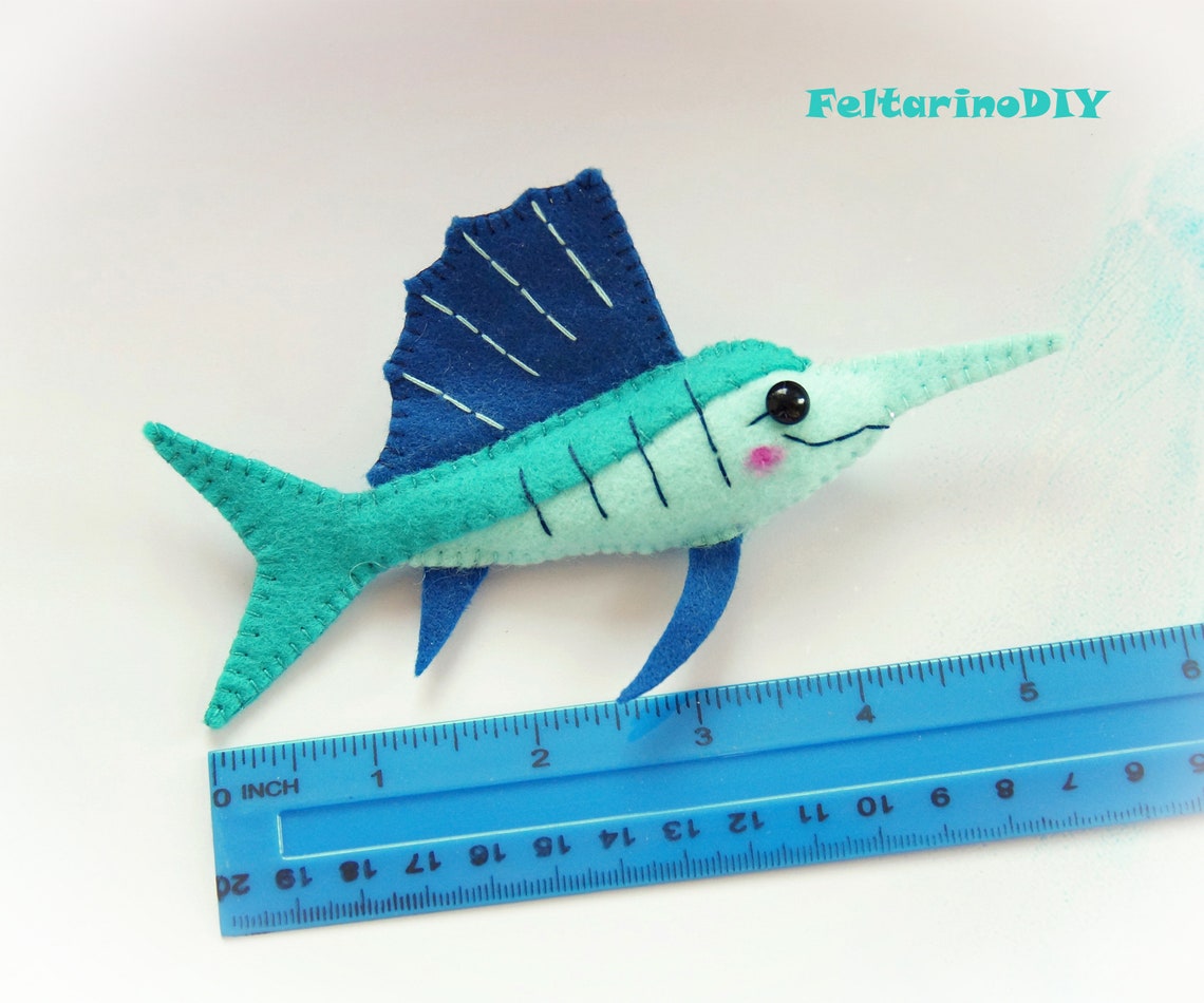 Felt fish pattern Felt animal pattern Felt toy pattern Felt | Etsy