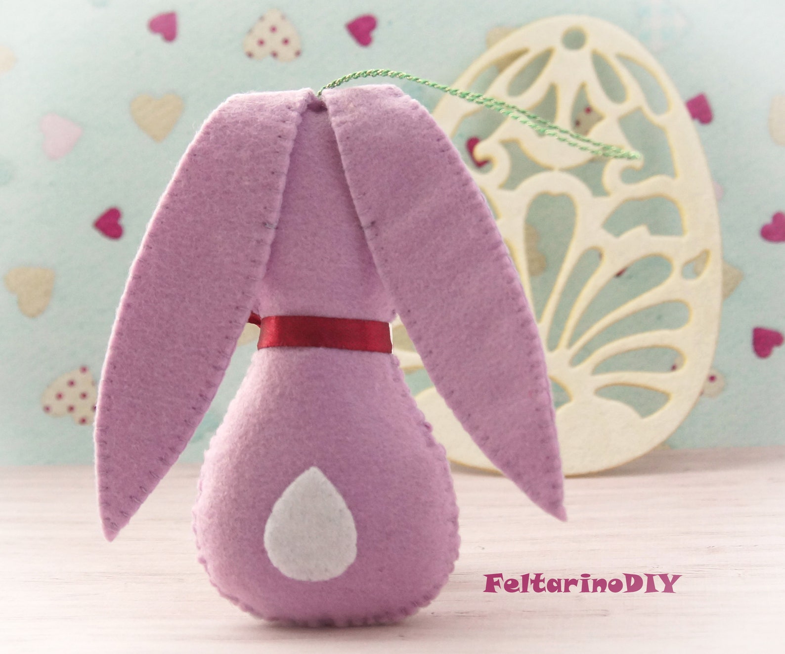 Felt Rabbit Pattern Easter Felt Patterns Felt Bunny Pattern | Etsy