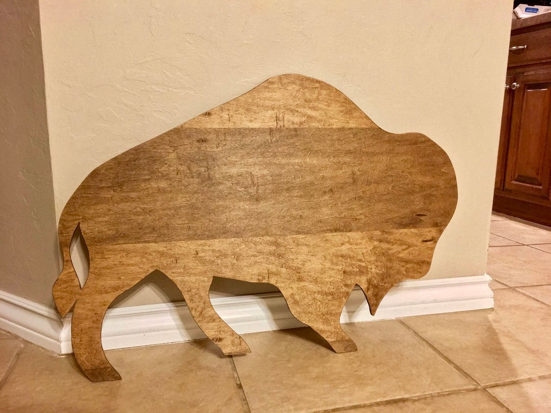 Buffalo Wood Wall Art - Etsy