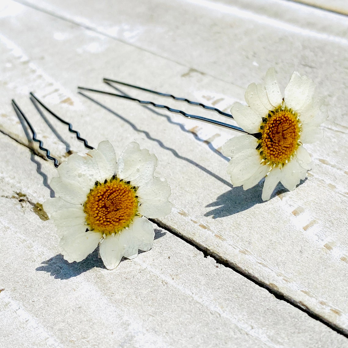 Handmade Daisy Flower Hair Pin Cute Hair Pin Hair Accessory - Etsy