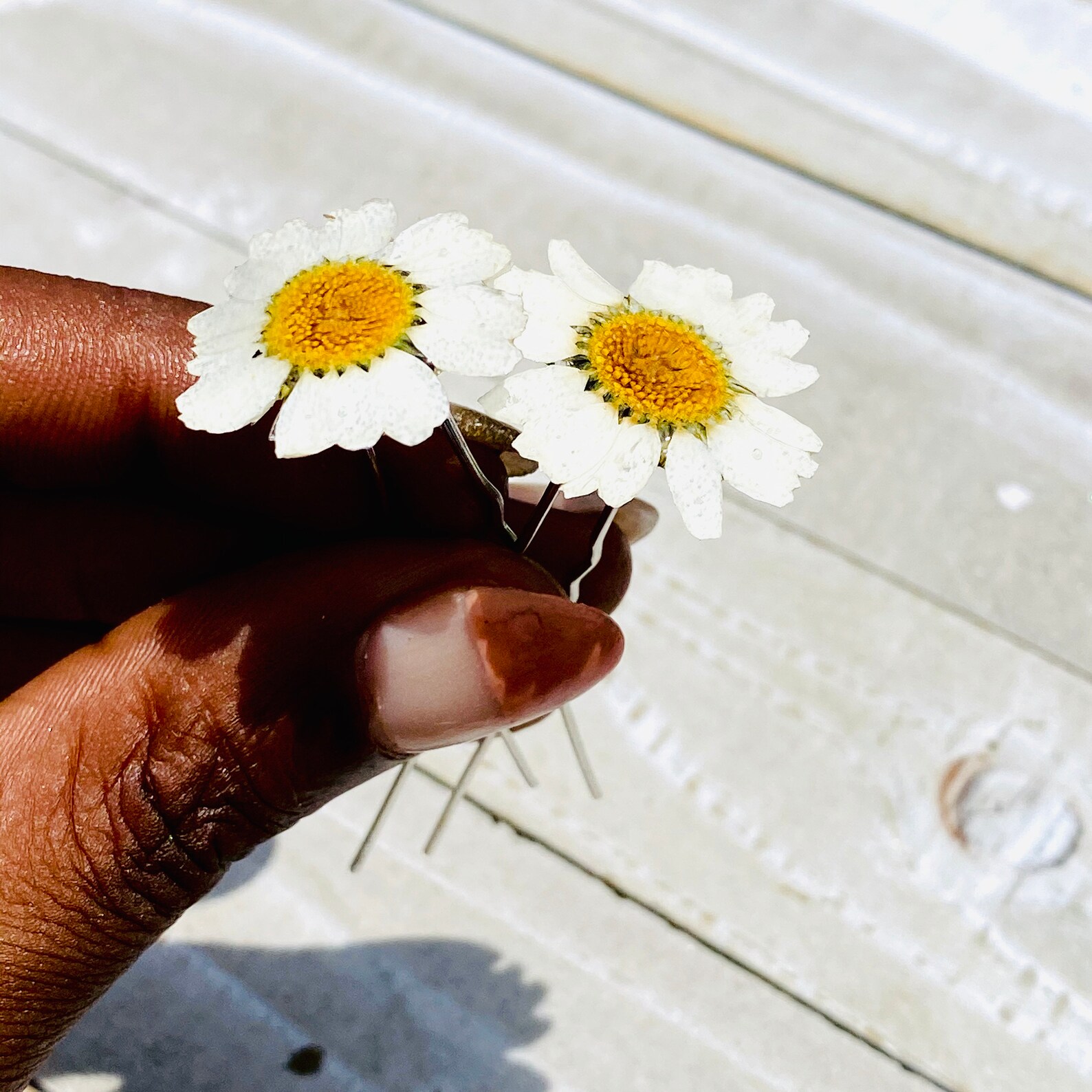 Handmade Daisy Flower Hair Pin Cute Hair Pin Hair Accessory - Etsy