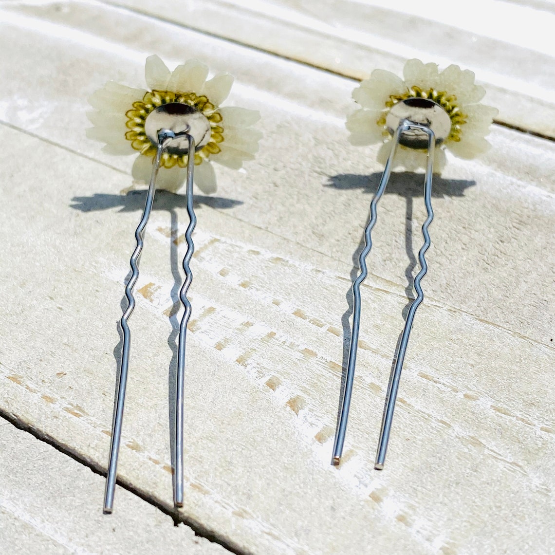 Handmade Daisy Flower Hair Pin Cute Hair Pin Hair Accessory - Etsy
