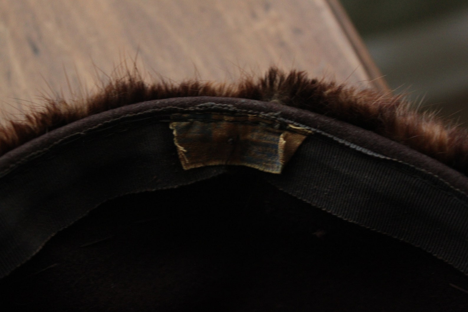 1950s Brown Felt Fur Trimmed Capulet Hat - Etsy