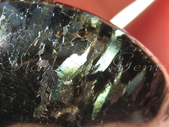 One Rare Nuummite Crystal With Color Flashes Genuine & Natural | Etsy