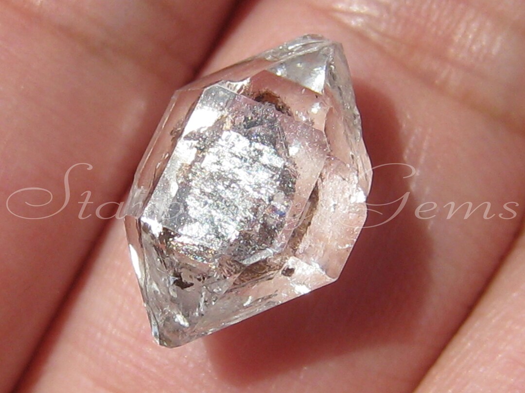 One Rare Herkimer Diamond MANIFESTATION CRYSTAL From Herkimer New York Genuine & Natural Raw ...