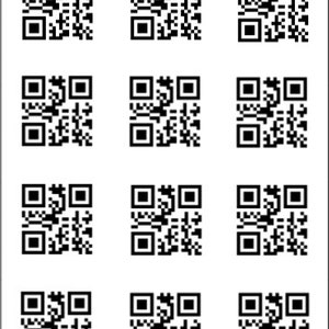 Custom QR Code Sticker Labels, Kiss Cut Stickers, Different Sizes ...