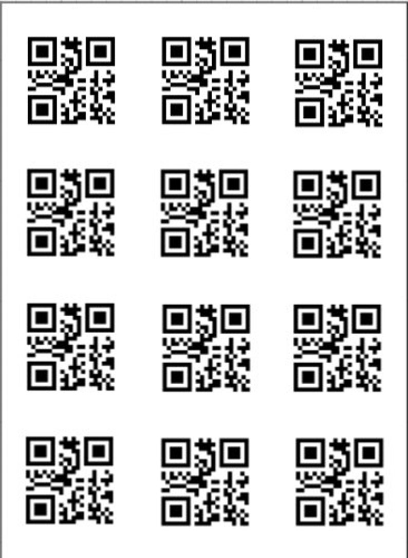Custom QR Code Sticker Labels Kiss Cut Stickers Different - Etsy