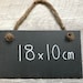 Handmade Natural Slate Hanging Chalkboard Blackboard Message - Etsy