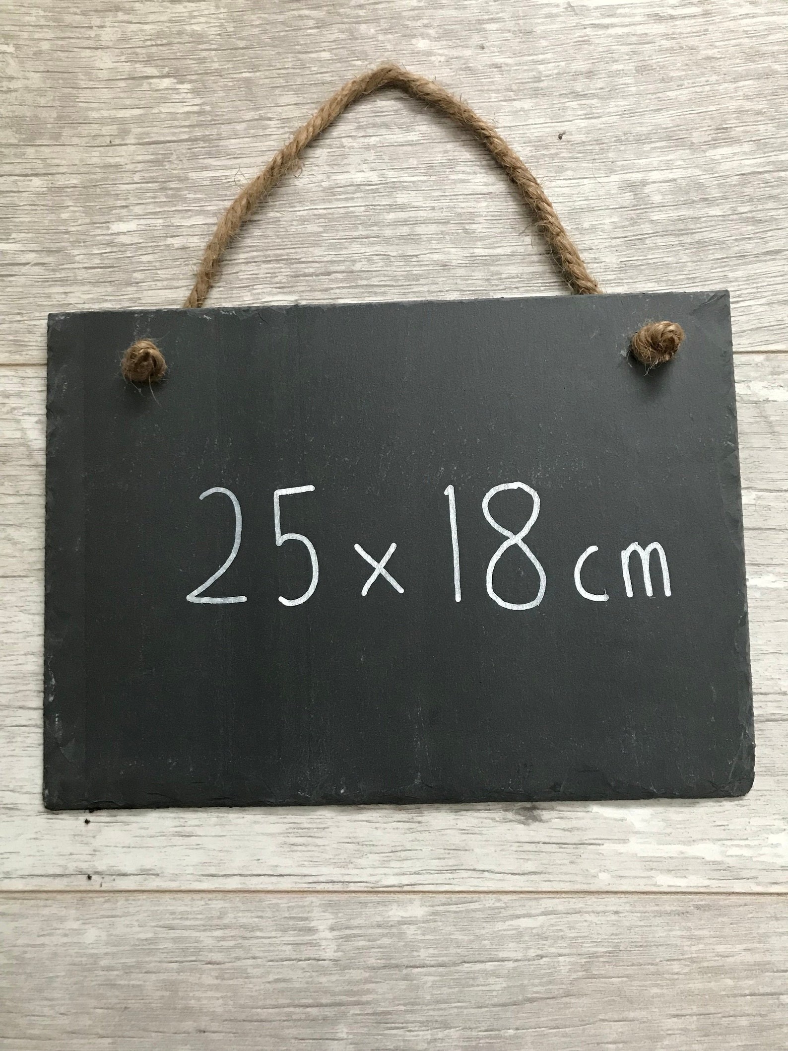 Handmade Natural Slate Hanging Chalkboard Blackboard Weddings Message ...