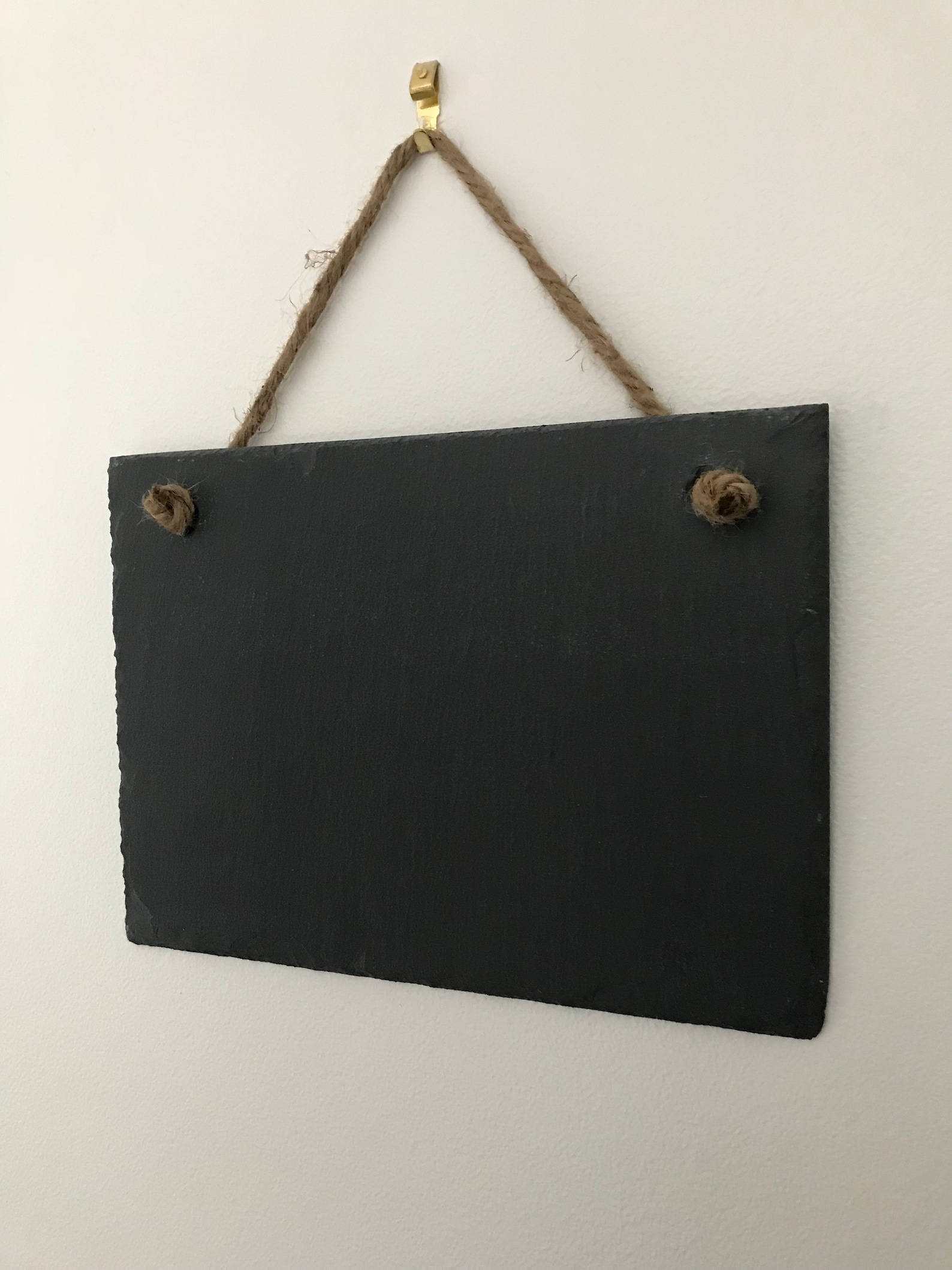 Handmade Natural Slate Hanging Chalkboard Blackboard Weddings Message ...