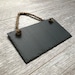 Handmade Natural Slate Hanging Chalkboard Blackboard Message - Etsy