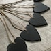 X20 6cm Handmade Natural Slate Heart Mini Chalkboard Tags - Etsy