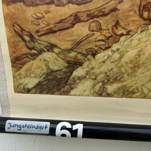 Vintage School Chart | "stone Age" -0001- 50's - Retro Vintage, 50's ...
