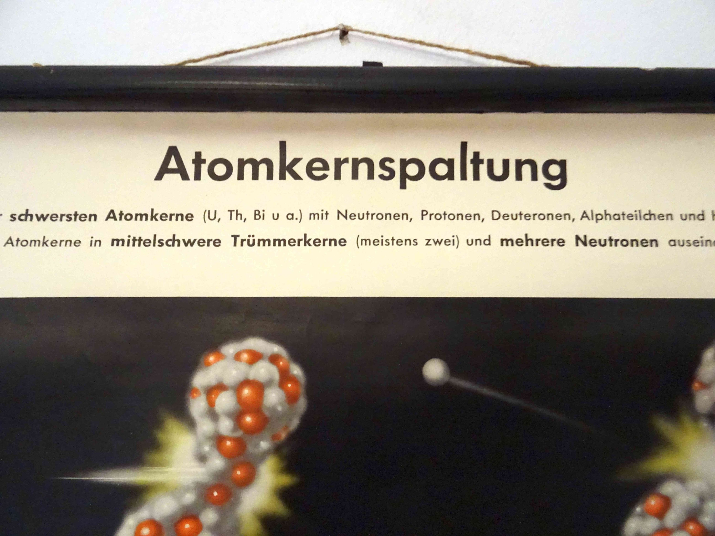 Vintage School Chart | Atom - Smallest Part of an Element, Ca. 1950s ...