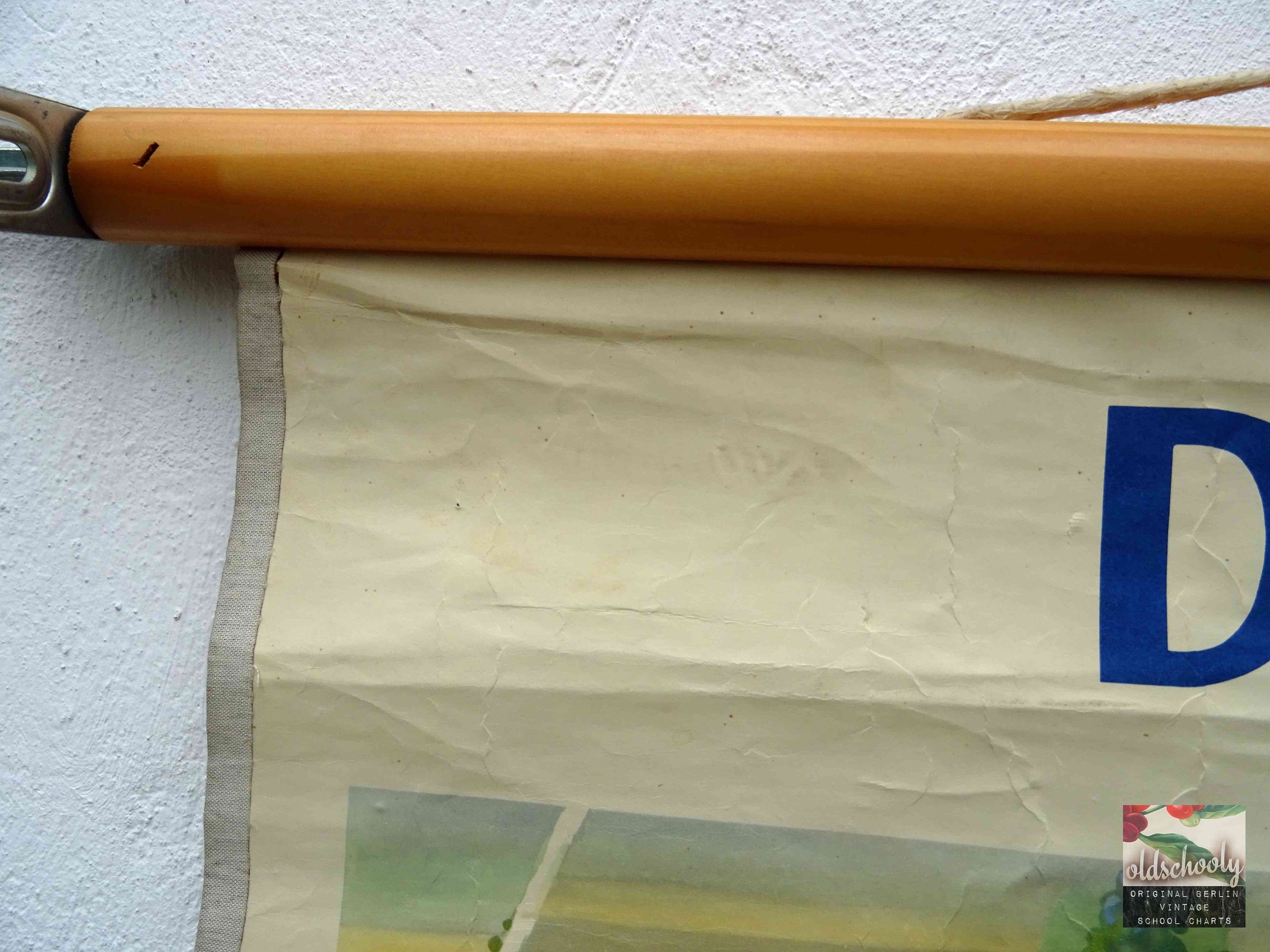 Schulwandkarte | "Dorfformen I" Dorf 0014 / Haufendorf / Einzelsiedlung ...