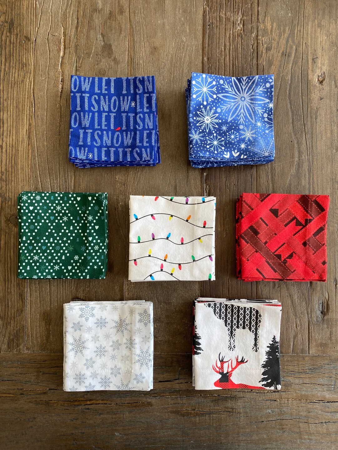 Holiday cocktail napkin collection - Etsy Italia