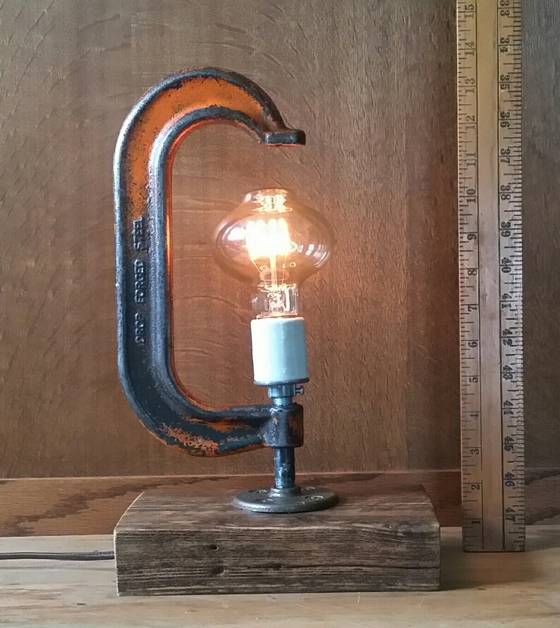 13.5 Vintage C-clamp Desk Light - Etsy
