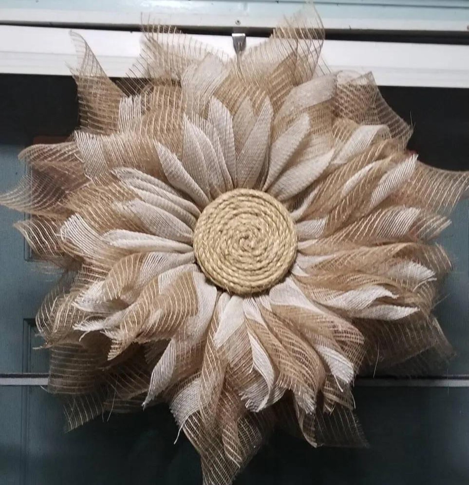 Customizable Flower Deco Mesh Wreath on 14 Inch Frame - Etsy