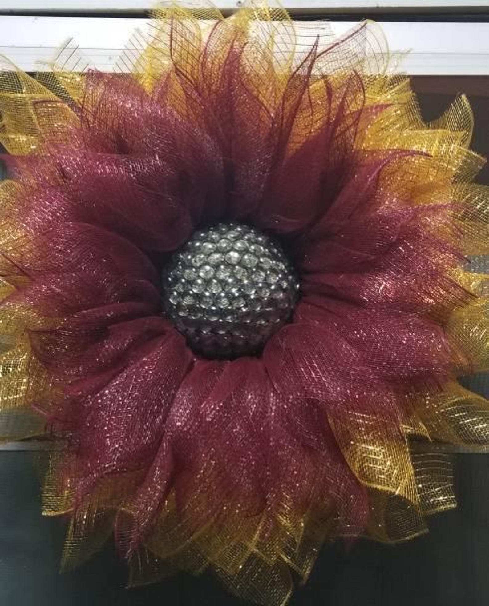 Customizable Flower Deco Mesh Wreath on 14 Inch Frame - Etsy