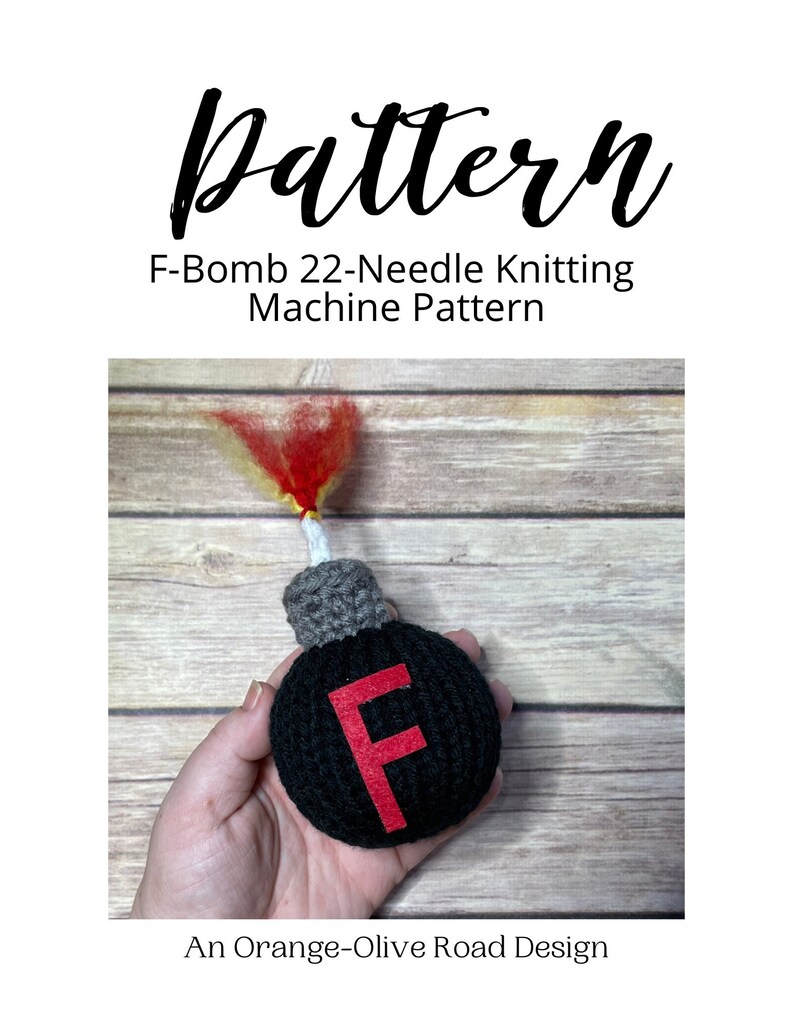 Small F-bomb 22-needle Knitting Machine Pattern / Knitting | Etsy