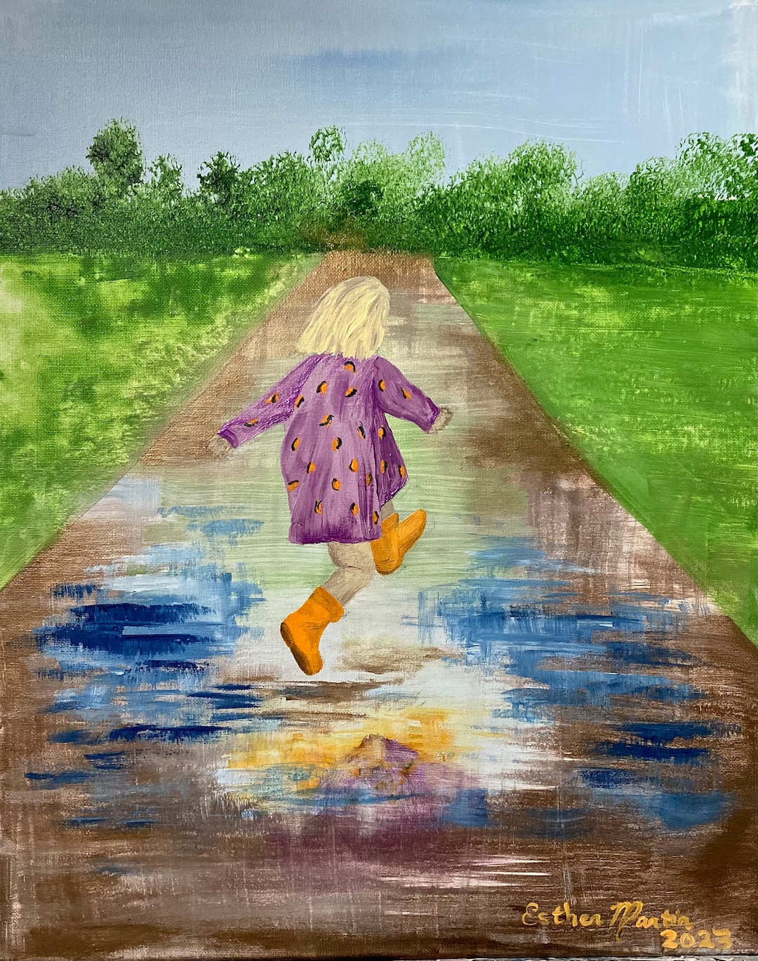 Jumping Puddles - Etsy