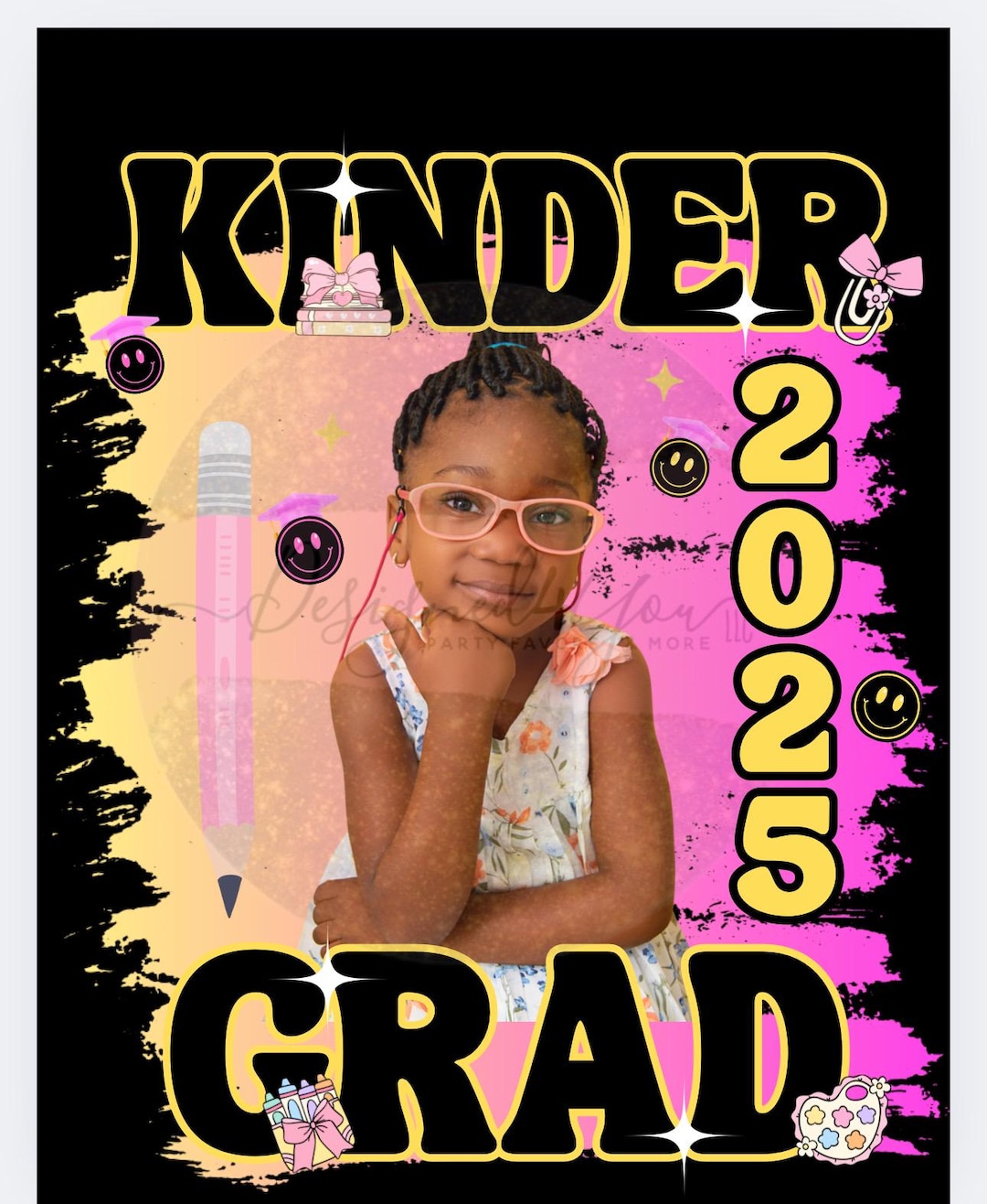 Pre-k and Kindergarten GRAD Template (canva) - Etsy