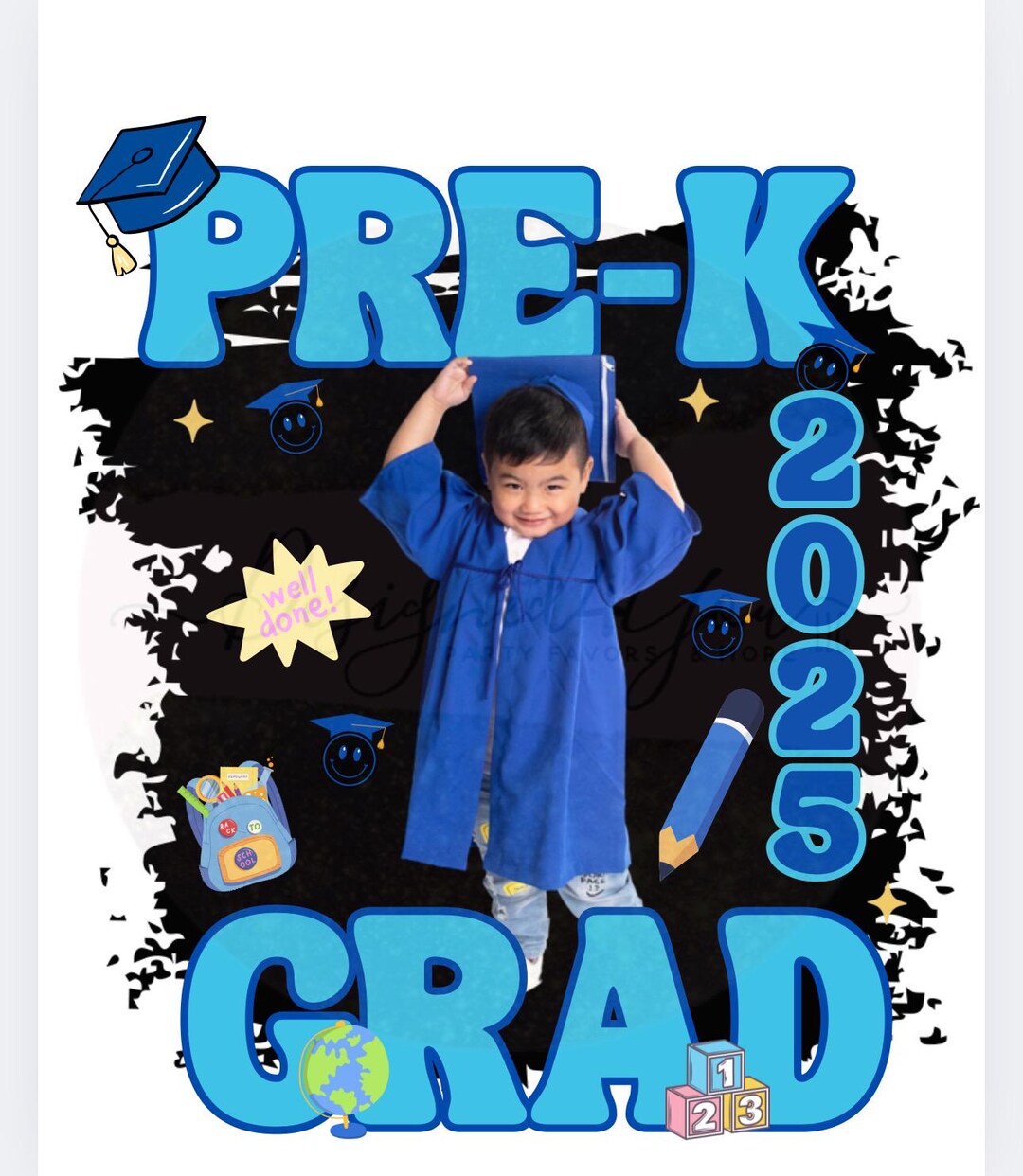 Pre-k and Kindergarten GRAD Template (canva) - Etsy
