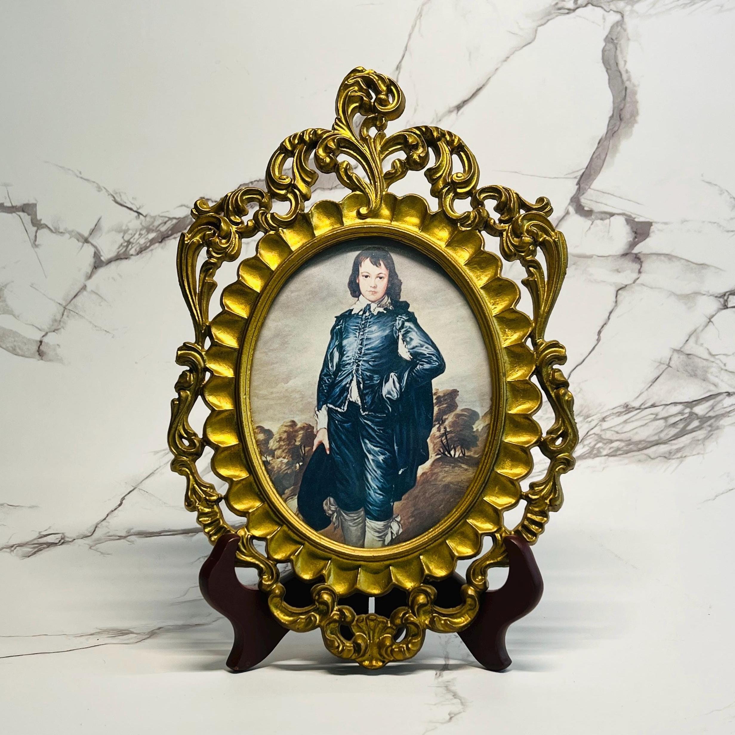 Baroque Gold Bubble Frame, Italian Mod Depose Wall Art, Oval Vintage ...