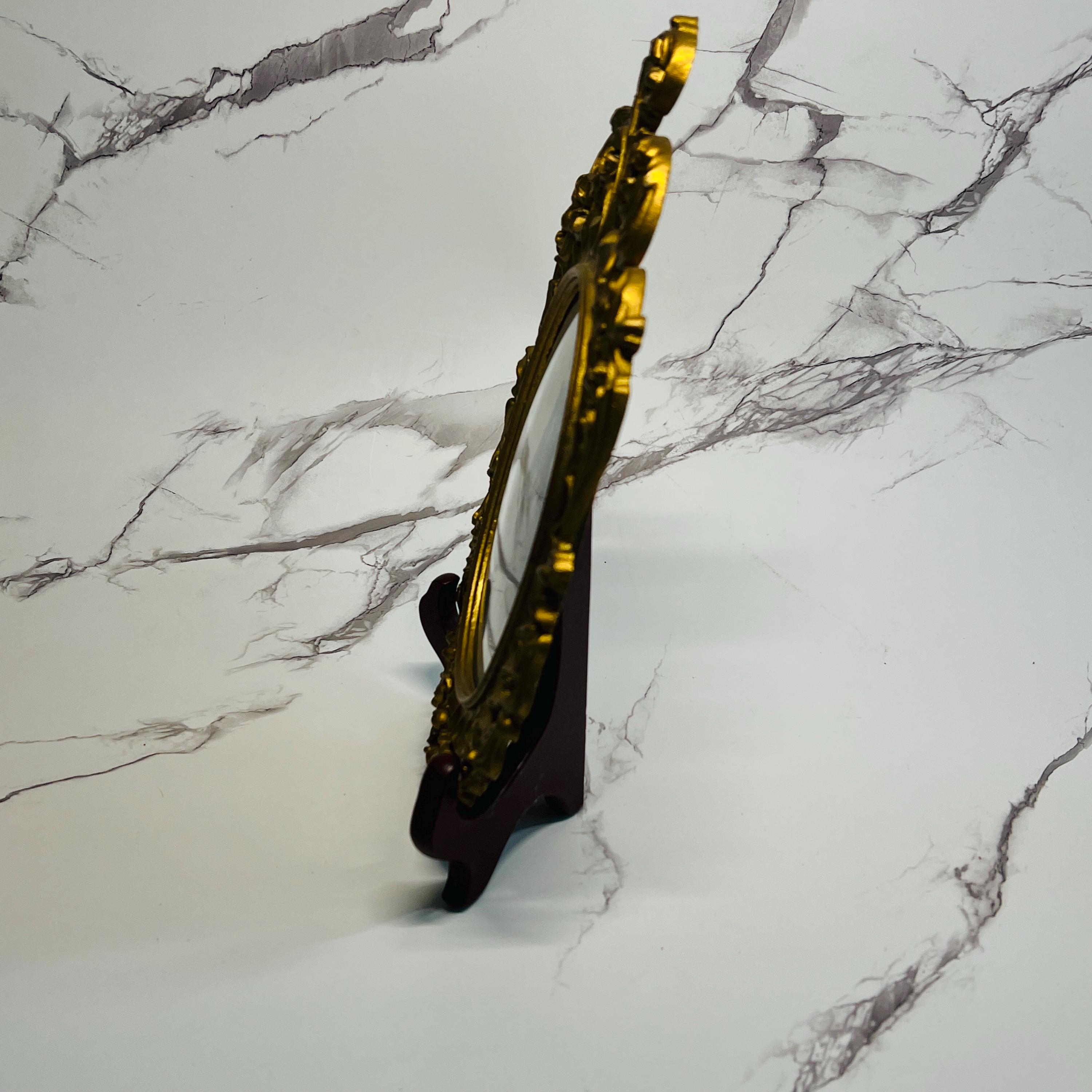 Baroque Gold Bubble Frame, Italian Mod Depose Wall Art, Oval Vintage ...