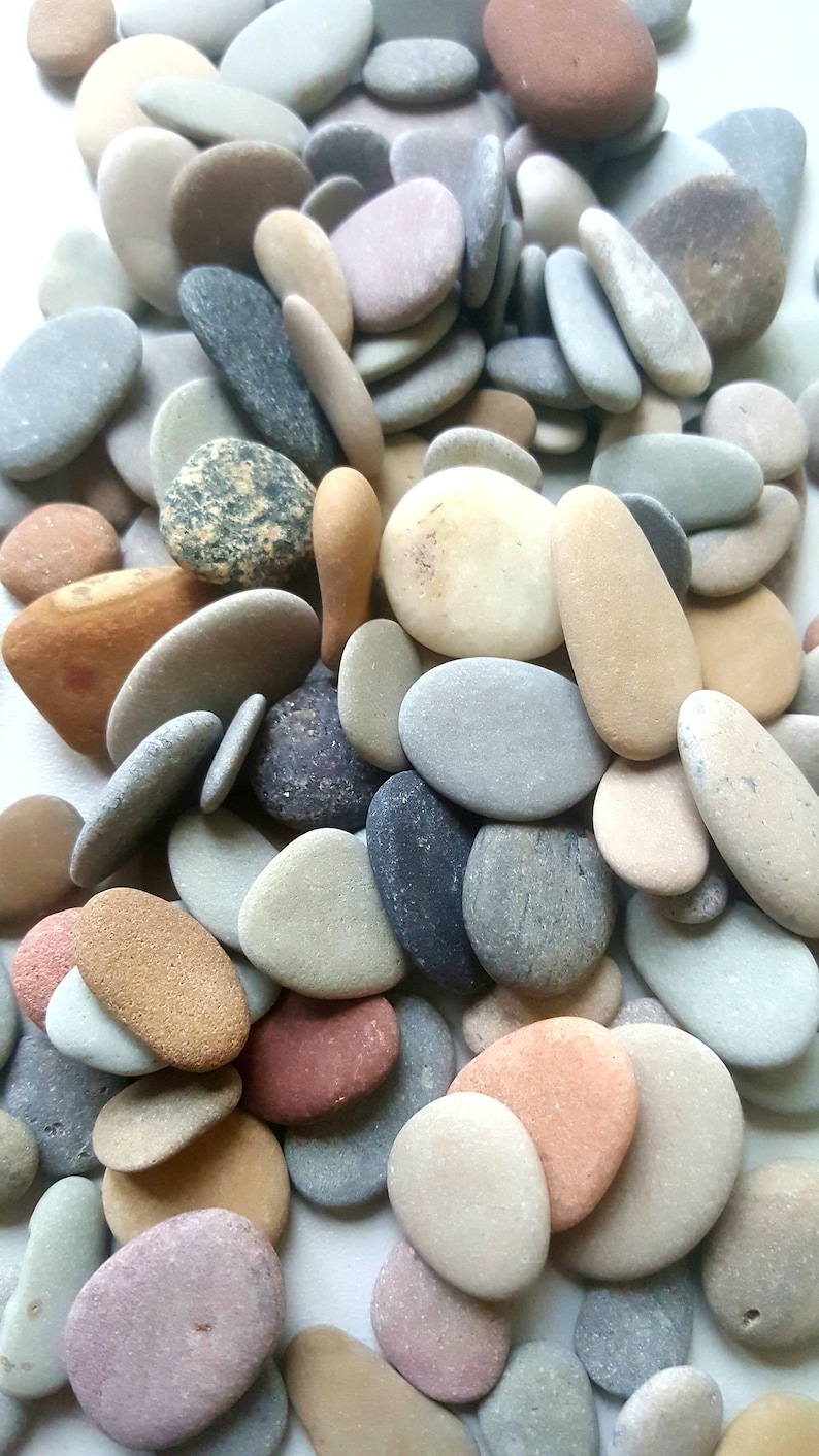 150 Multicolored Pebbles, Small Stones, Pebble Art Supply - Etsy