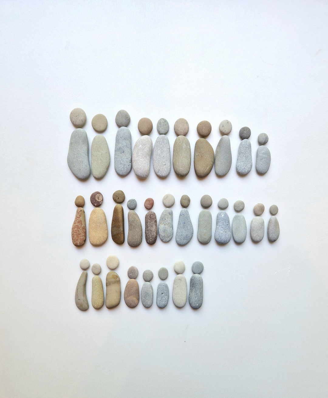 60 Stones for Pebble Art, Oval/oblong Stones, Round Stones, Stone ...