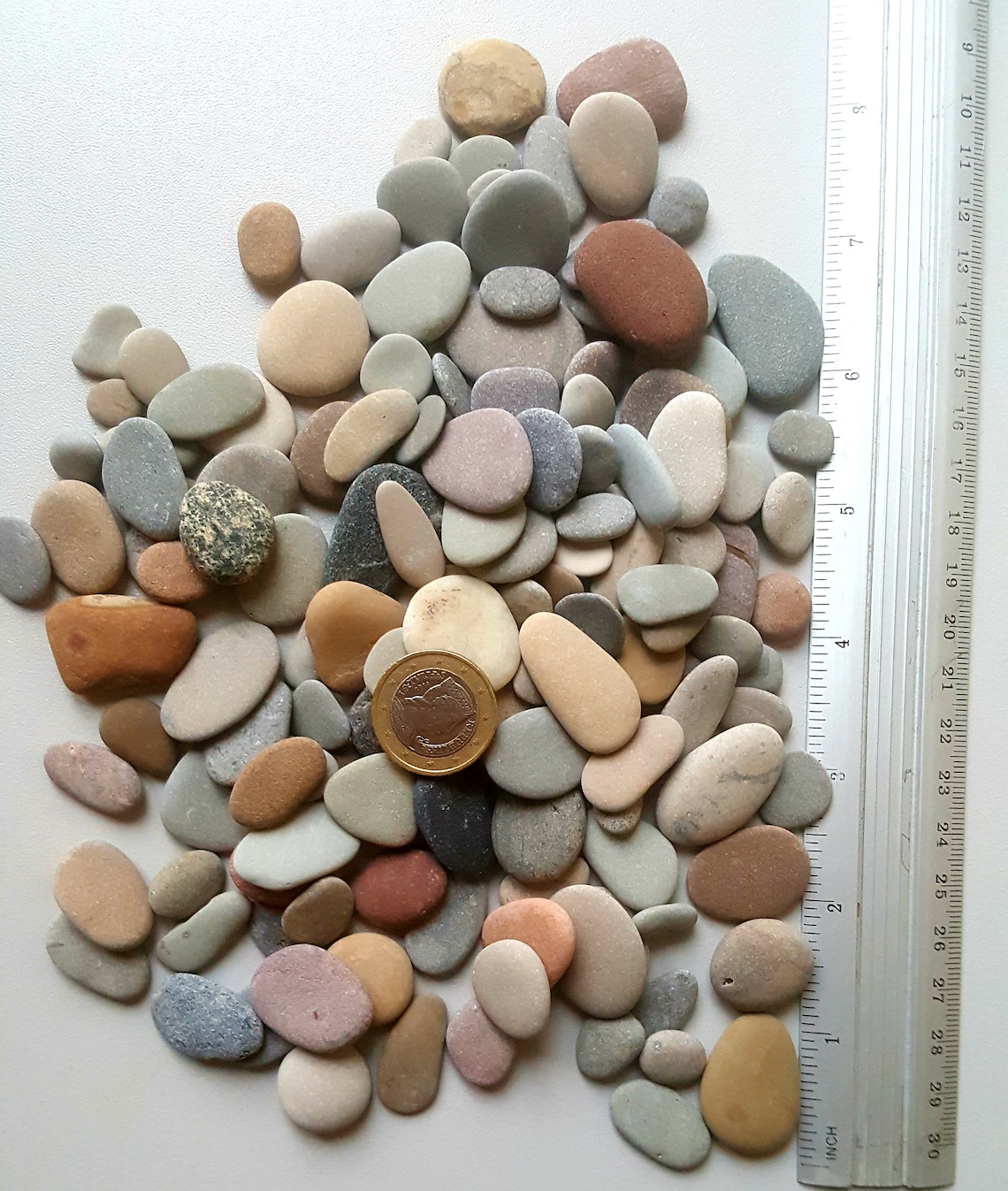 150 Multicolored Pebbles, Small Stones, Pebble Art Supply - Etsy