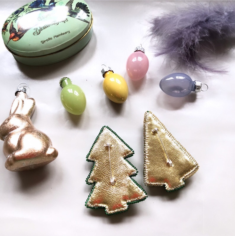 Christmas Tree Brooch, Christmas Ornament Pin, Christmas Pin, Green ...